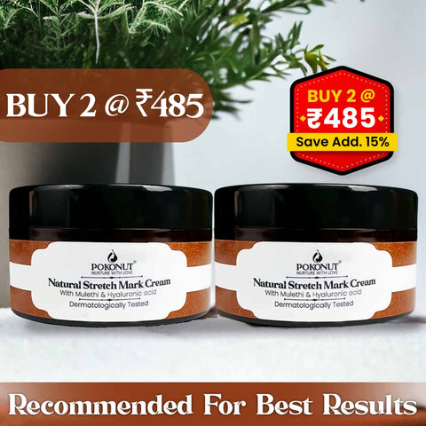Buy best Natural Stretch Mark Cream remover Online in India | Pokonut