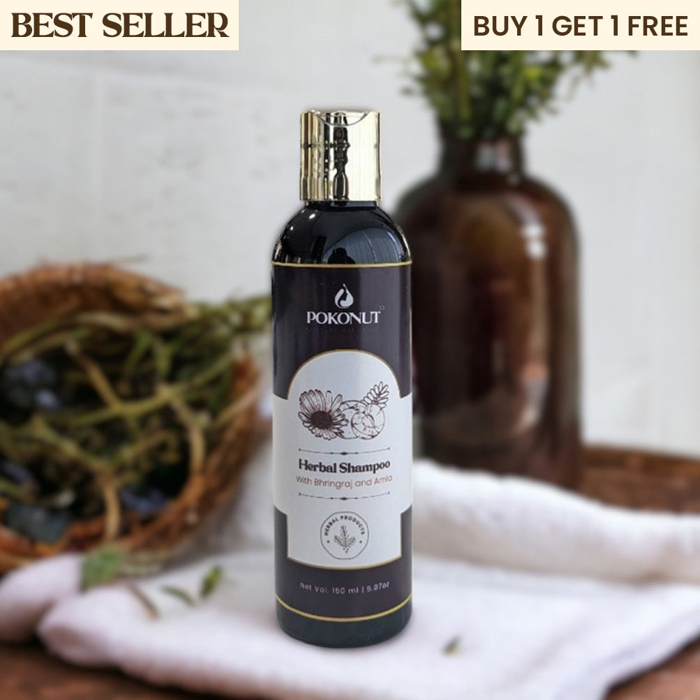 Elevate Your Hair Care with Pokonut Natural Herbal Shampoo