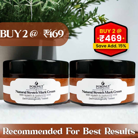 Buy best Natural Stretch Mark Cream remover Online in India | Pokonut